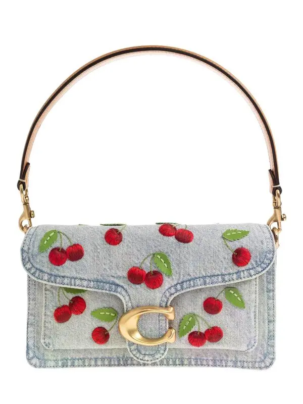 COACH 26 Tabby Shoulder Bag With Cherry Embellishments - Blue