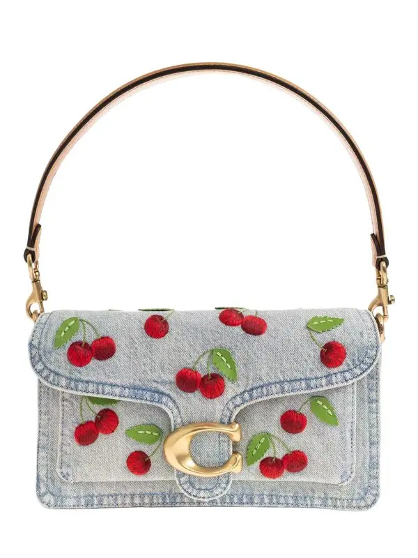 COACH 26 Tabby Shoulder Bag With Cherry Embellishments - Blue