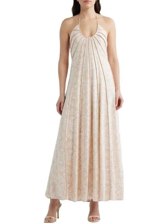 Parker The Novia Halter Maxi Dress - Cameo Rose