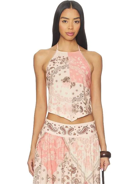 Agua Bendita X Vall Crop Top - Pink