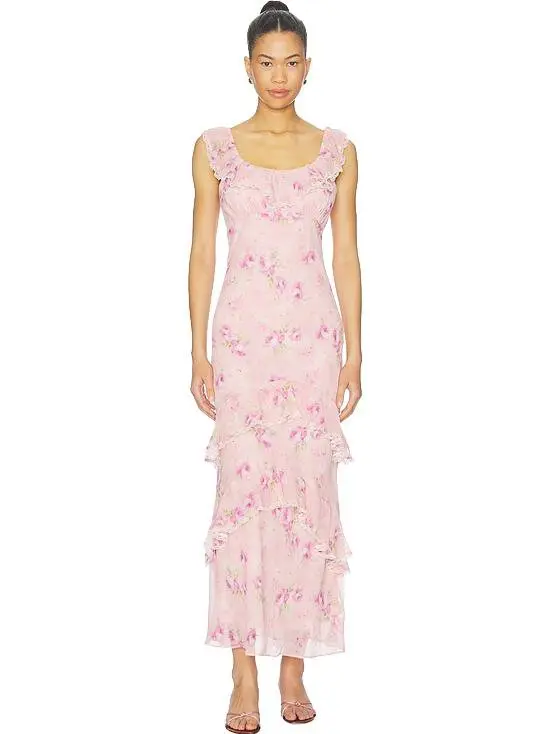 Astr The Label Laisha Dress - Pink Floral