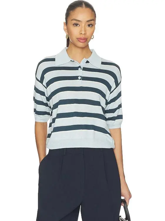 Astr The Label Scottie Sweater - Blue Stripe