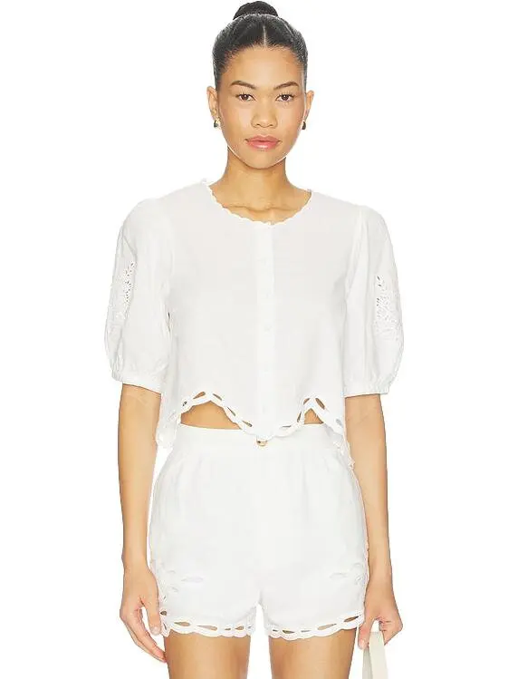 Astr The Label Joellyn Top - White