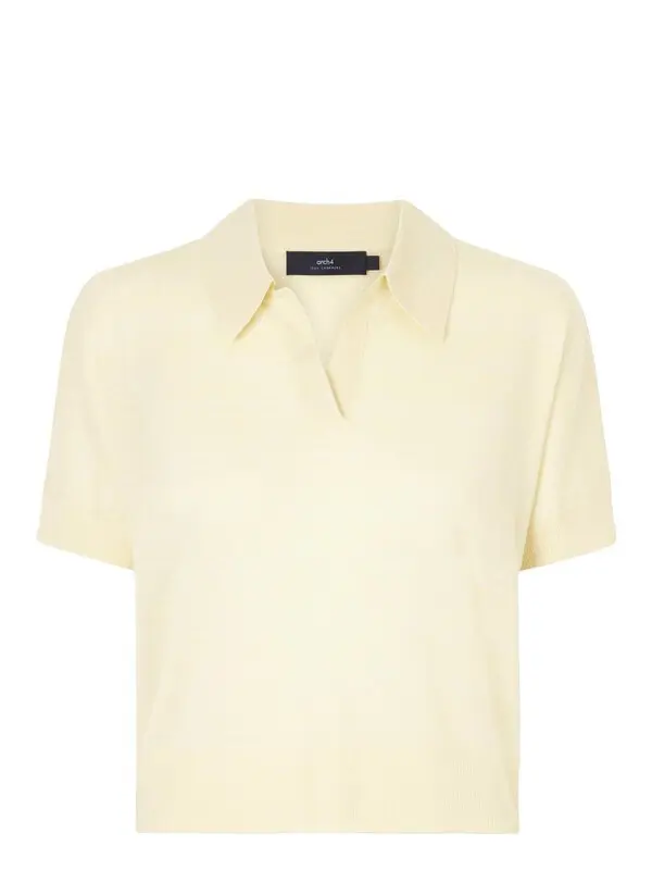 Arch4 Darya Cashmere Polo Shirt - Yellow