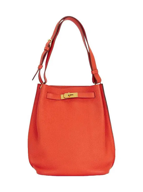 FWRD RENEW Hermes Togo So Kelly 22 Shoulder Bag - Red