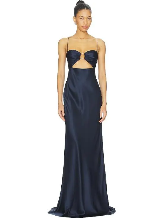 THE SEI Cut Out Bias Gown - Space