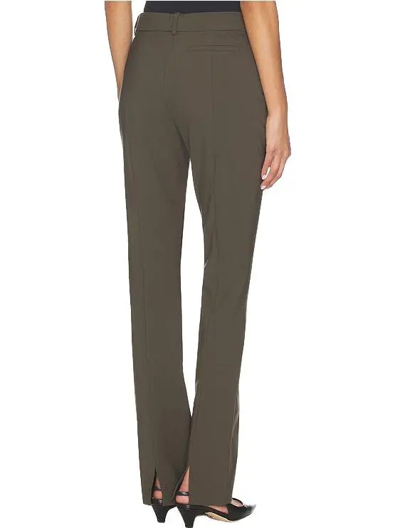 EAVES Ragni Straight Trouser - Olive Smoke