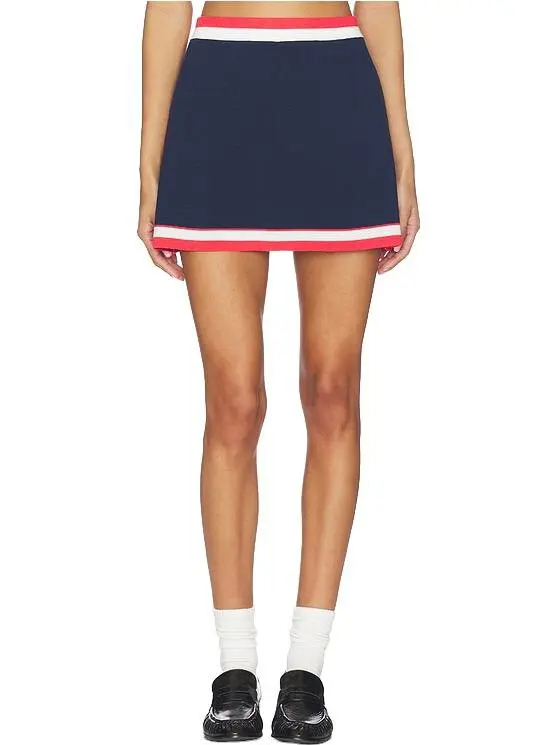 525 America A-line Mini Skort - Dark Blue Combo
