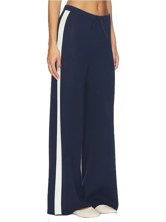 525 America Merritt Striped Wide Leg Pant - Dark Blue Combo