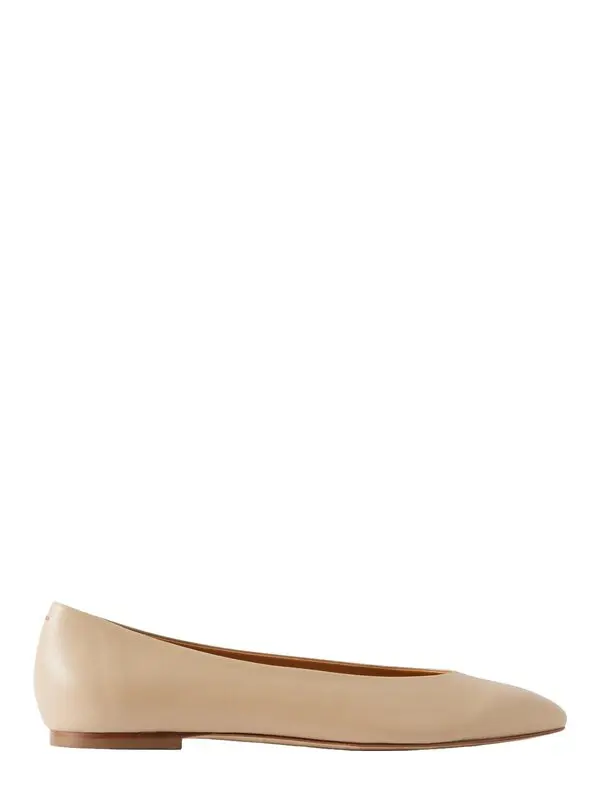 AeydĒ Ellie Leather Ballet Flats - Neutrals