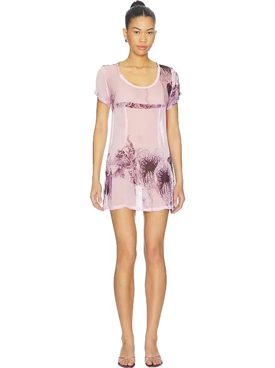 MUMA WORLD Amazonia Organza Mini Dress - Pink