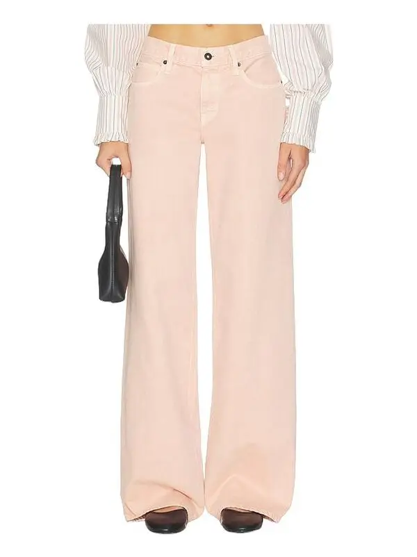SLVRLAKE Mica Wide Leg Jeans - Desert Rose