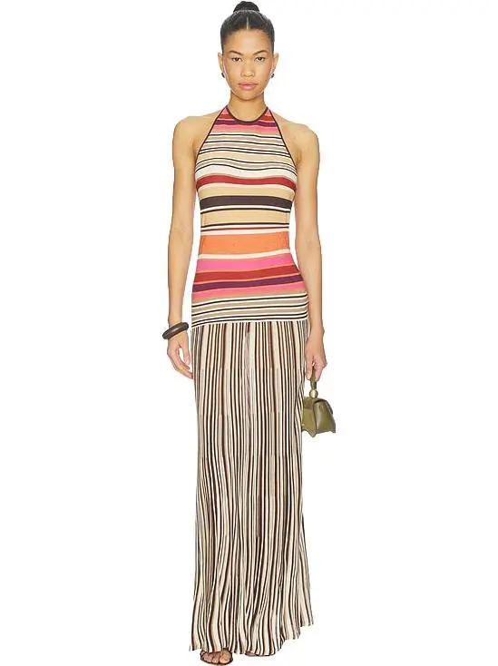 Faithfull The Brand Maretta Maxi Dress - Murano Stripe