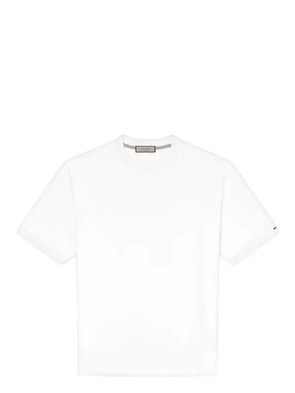 Canali Cotton-jersey T-shirt - White