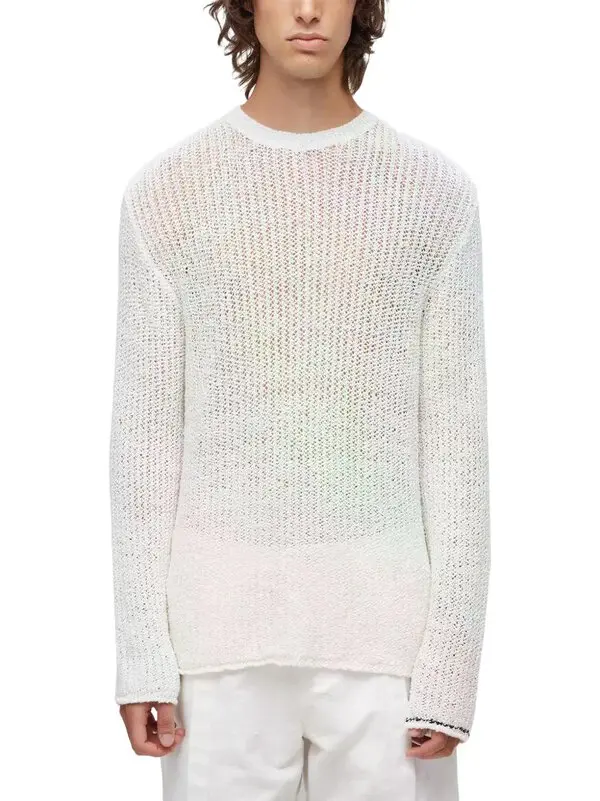 OSKLEN Open-knit Long-sleeve Sweater - White