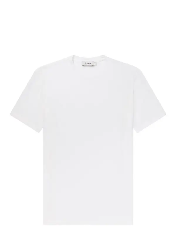 Altea Lewis Cotton-jersey T-shirt - White