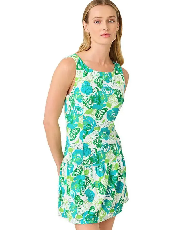 LILLY PULITZER Active Dress With Built-in Bra - Resort White Monarch Rose