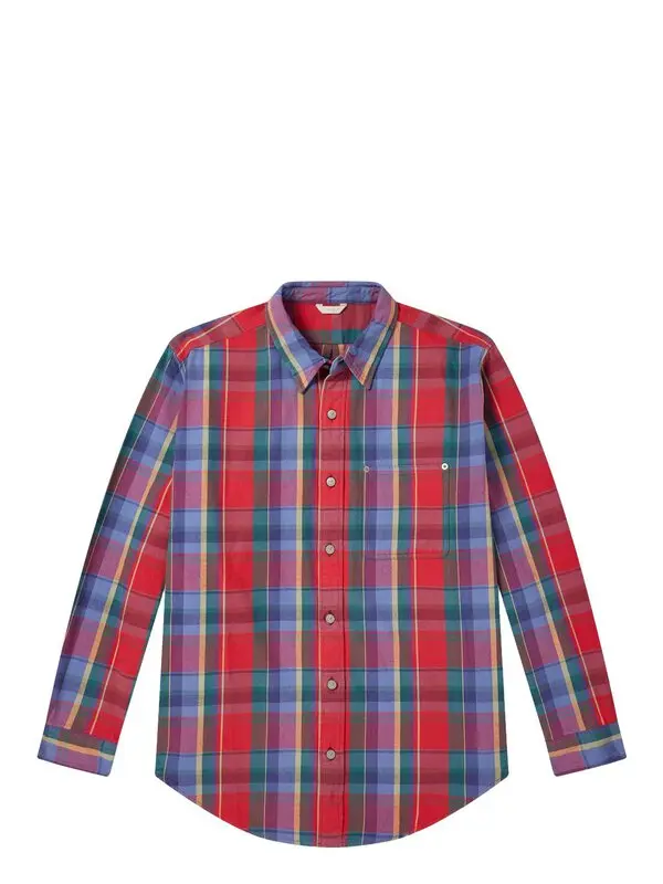 Aimé Leon Dore Checked Cotton-twill Shirt - Red