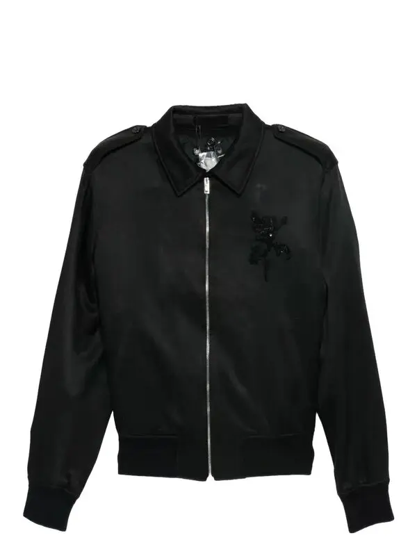 Alexander McQueen Zip Embellished Jacket - Black