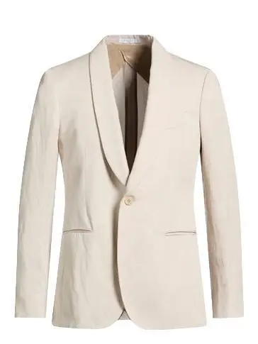 Boglioli Blazer Cream Size Lyocell, Linen - White