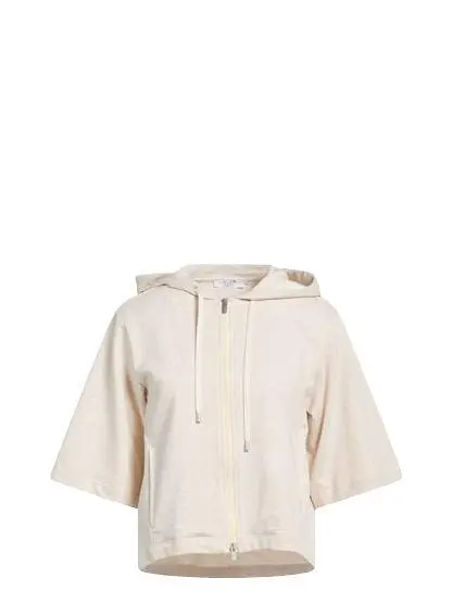 Peserico Cotton French Terry Sweatshirt - Beige