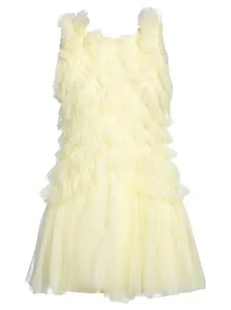 ANIYE BY Mini Flared Tulle Dress - Yellow
