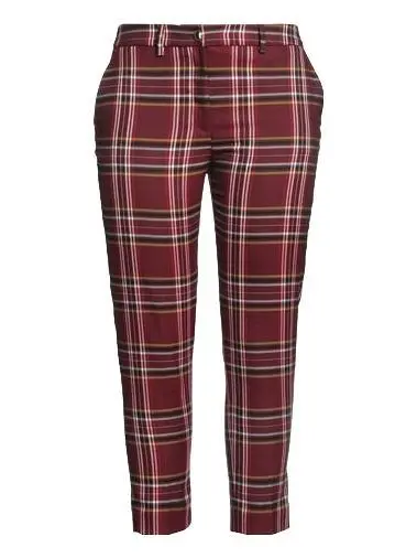 Liu Jo Tartan Stretch Chinos - Red