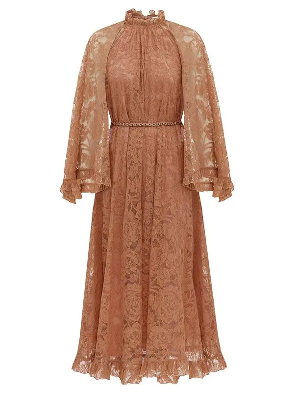 Zimmermann Carousel Lace Angel Dress - Pink
