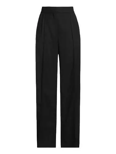 Maison Kitsuné Wide-leg Gabardine Pants - Black