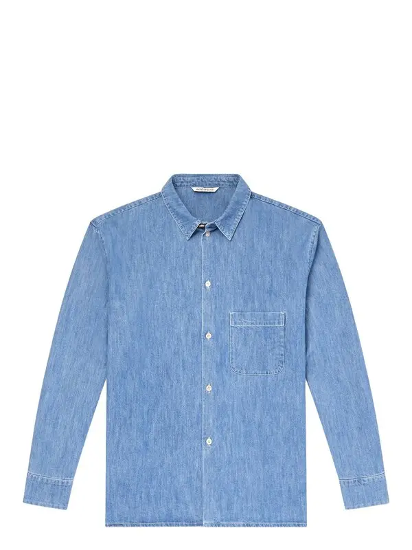 A KIND OF GUISE Gusto Cotton-blend Denim Shirt - Blue