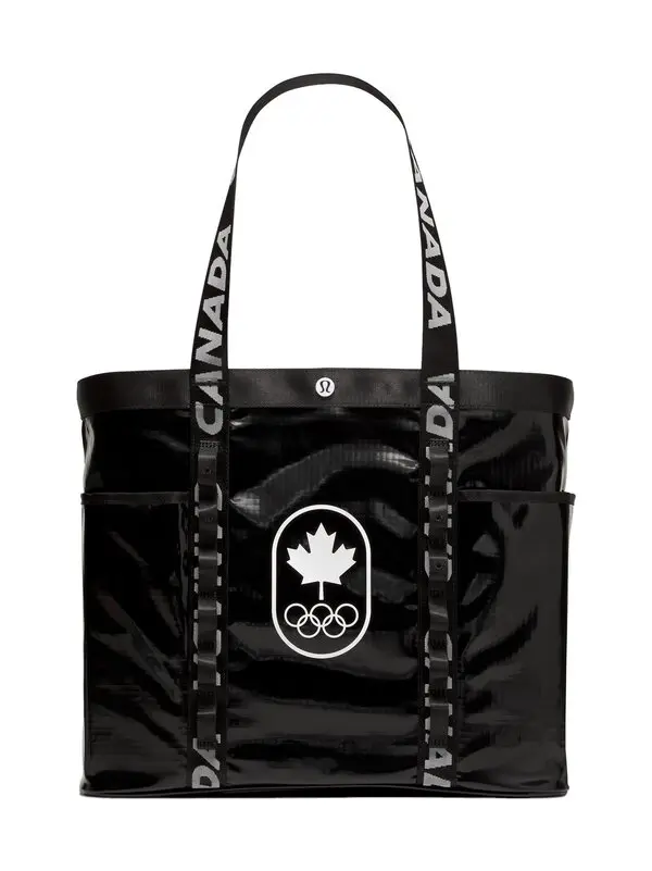 Lululemon Team Canada Ripstop Cinch-closure 20l Tote Bag - Black