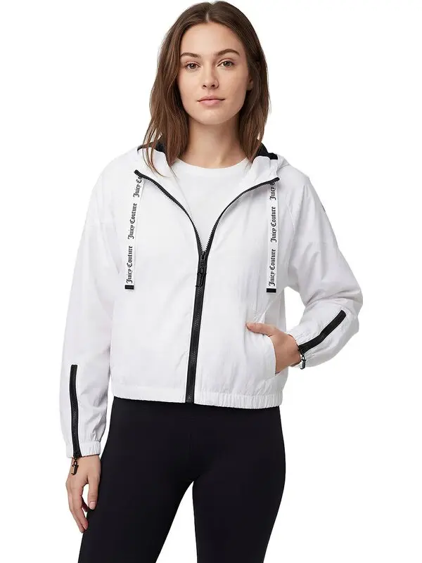 Juicy Couture Zip-up Windbreaker - Bright White
