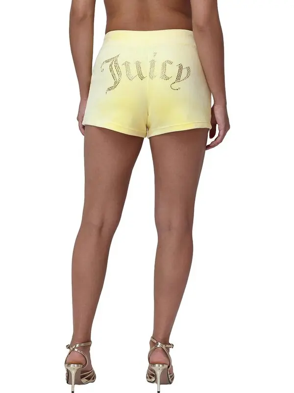 Juicy Couture Velour Track Shorts - Yellow Iris