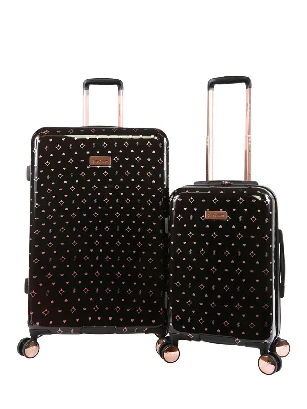 Juicy Couture 2-piece Hardside Spinner Luggage Set - Black