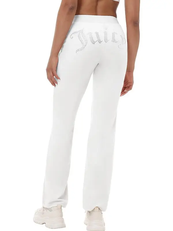 Juicy Couture Velour Track Pants - Angel