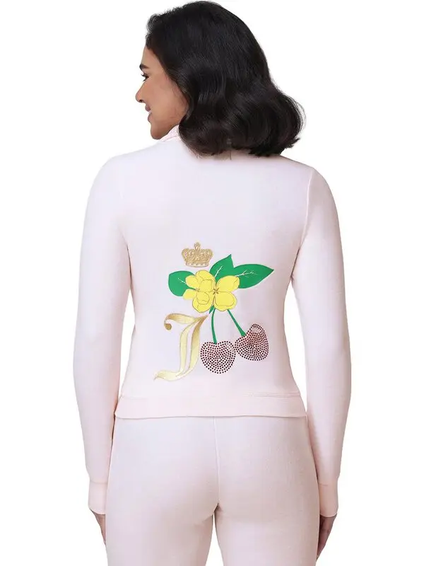 Juicy Couture Cherry Heritage Mockneck Jacket - Soft Glow