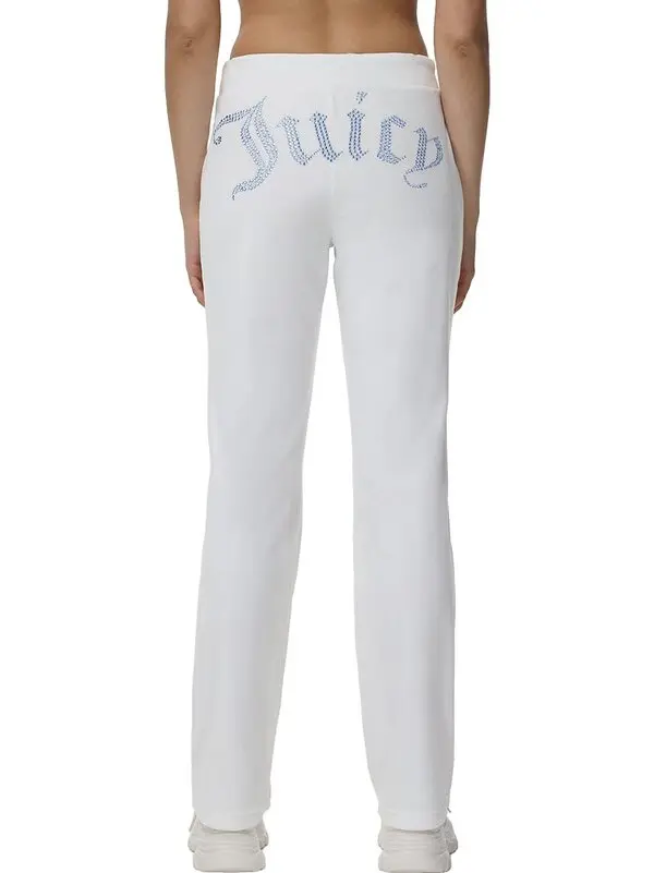 Juicy Couture Technicolor Customizable Big Bling Velour Track Pants - Angel