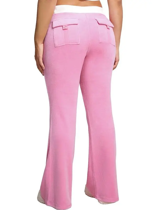 Juicy Couture Heritage Cotton Velour Track Pants - Hot Hot