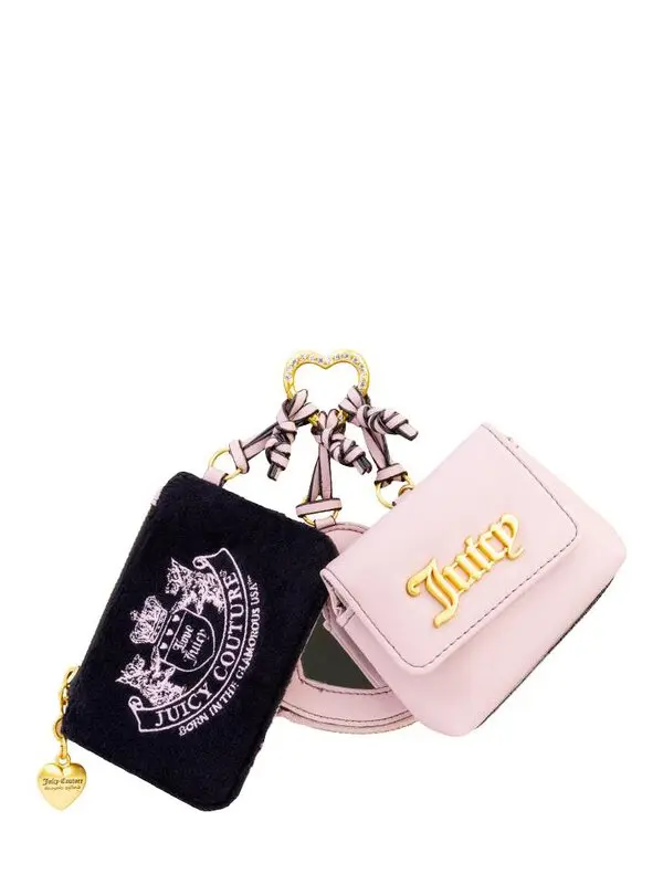 Juicy Couture Heritage Core Wristlet Bundle - Liquorice/dusty Blush