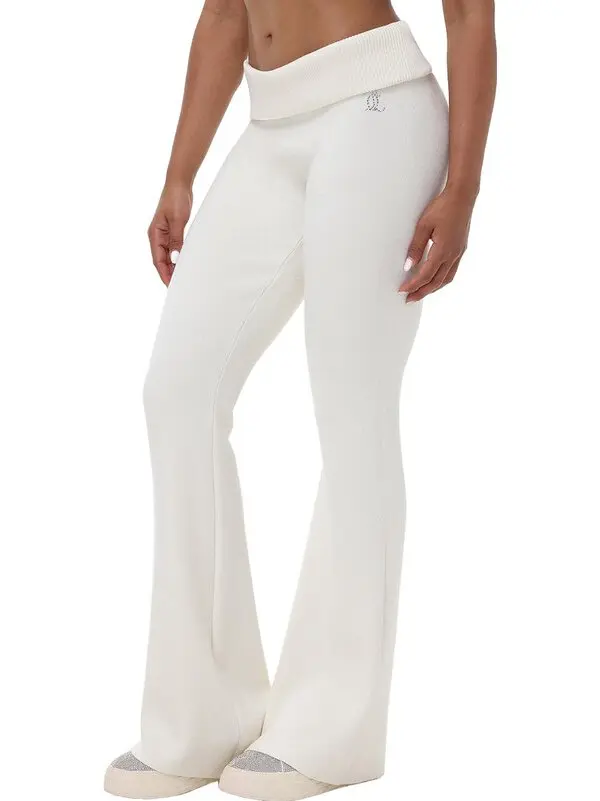 Juicy Couture Low-rise Knit Flare Pants - Angel