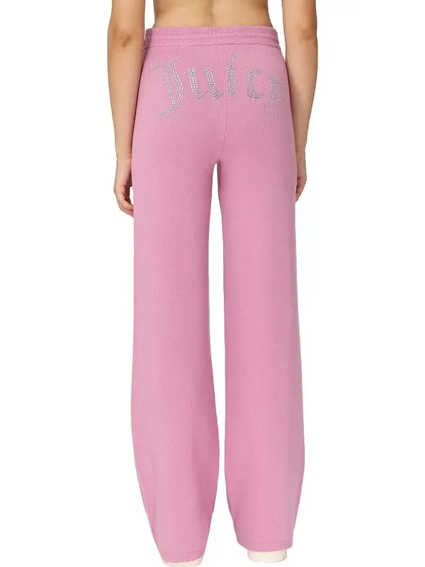 Juicy Couture Knit Wide Leg Pants - Rose