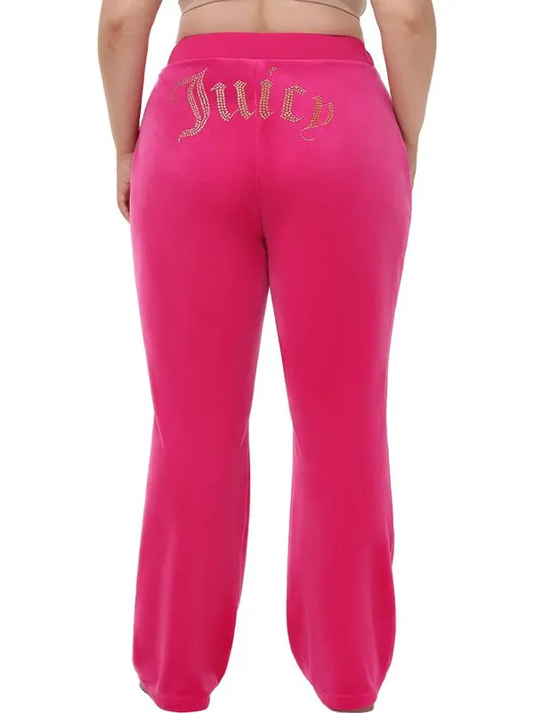 Juicy Couture Plus-size Velour Track Pants - Free Love
