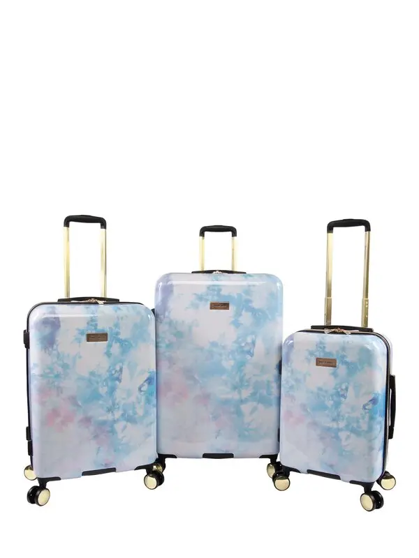 Juicy Couture 3-piece Hardside Spinner Luggage Set - Watercolor Purple