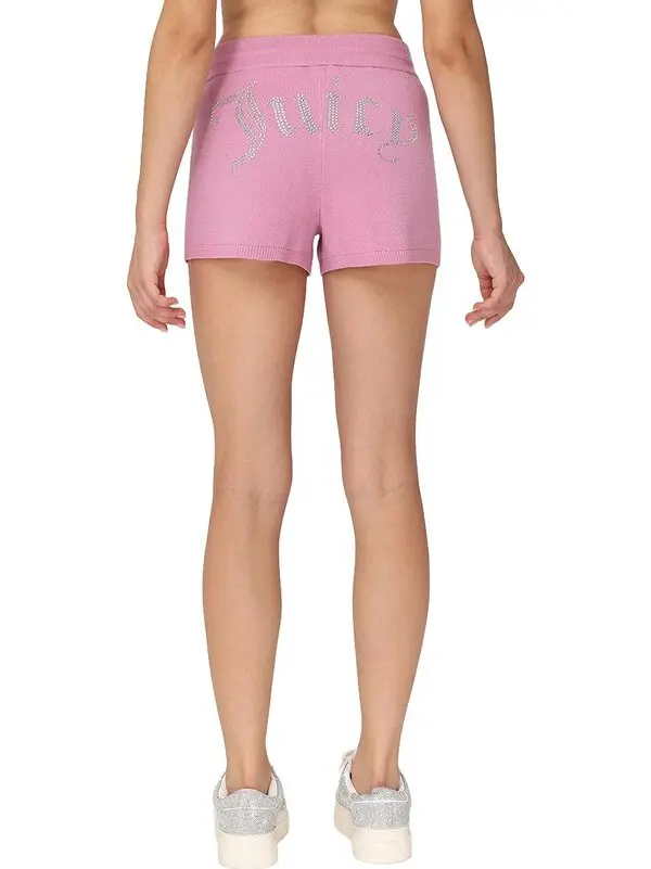Juicy Couture Lightweight Drawstring Sweater Shorts - Rose