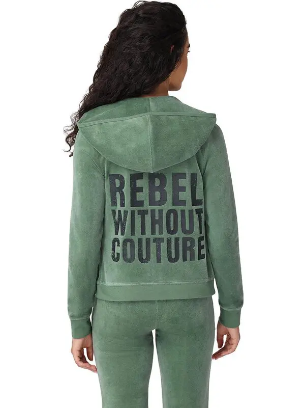 Juicy Couture Rebel Without Couture Heritage Hoodie - Dark Forest