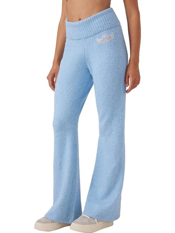 Juicy Couture Knit Wide Leg Pants - Frosted