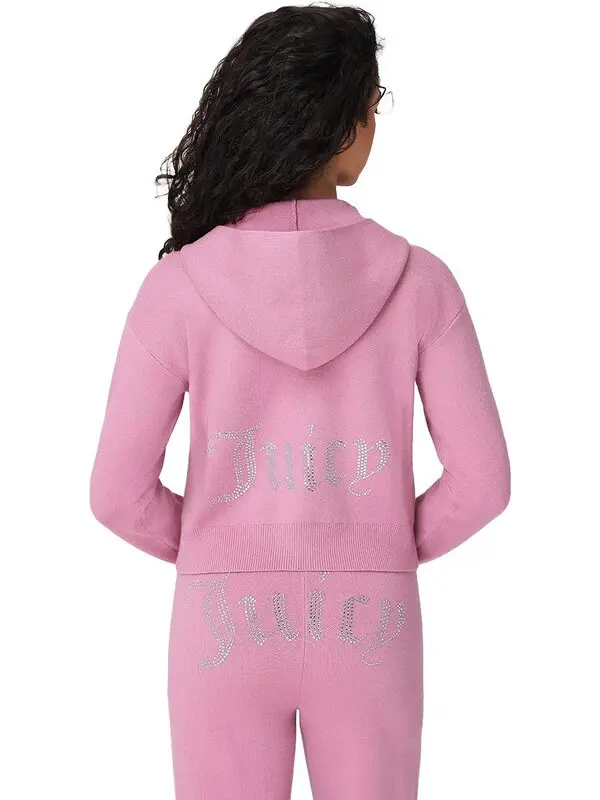 Juicy Couture Sweater Track Jacket - Rose