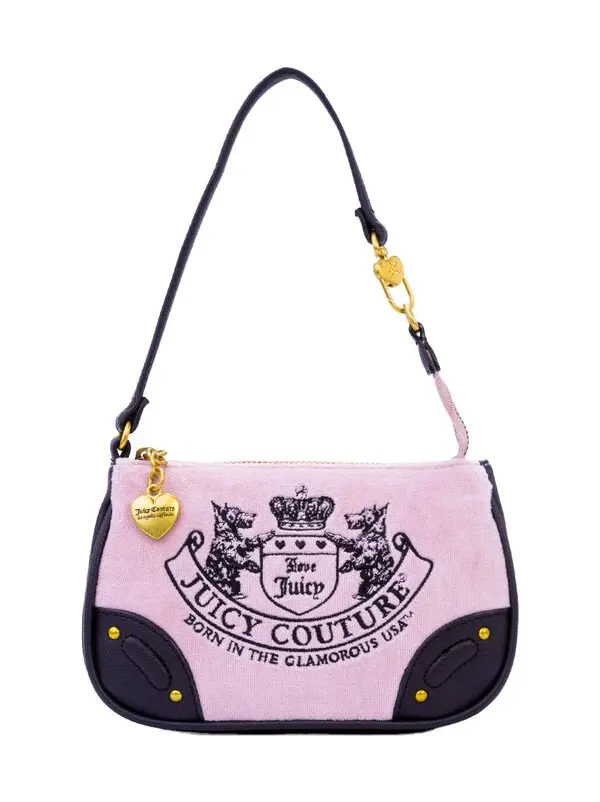Juicy Couture Heritage Core Convertible Wristlet - Dusty Blush/chocolate Brown