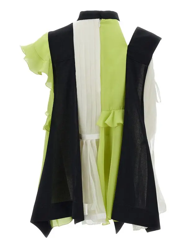 Sacai Paneled Top - Multicolor