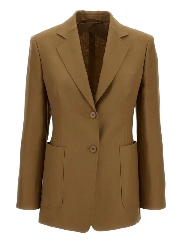 Max Mara Willpower Linen Jacket - Brown